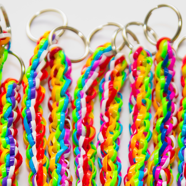 coloured plastic string