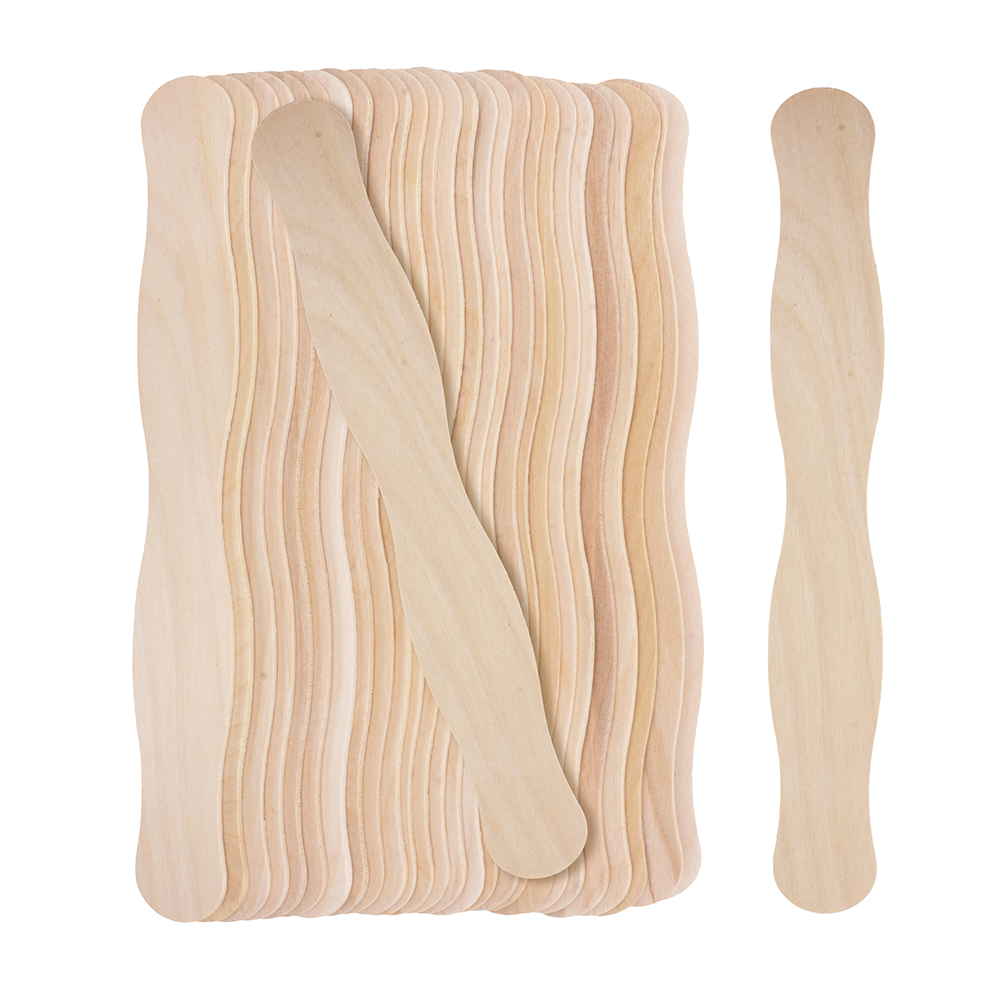 Fan Handle, Craft Stick, Wooden Paddle Kit Jumbo Pack 100 Pieces