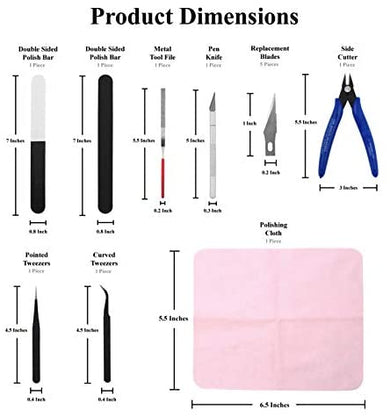 Model Tool Kit - Hobby Building Tool Hardware Basic Set with Hobby Cli