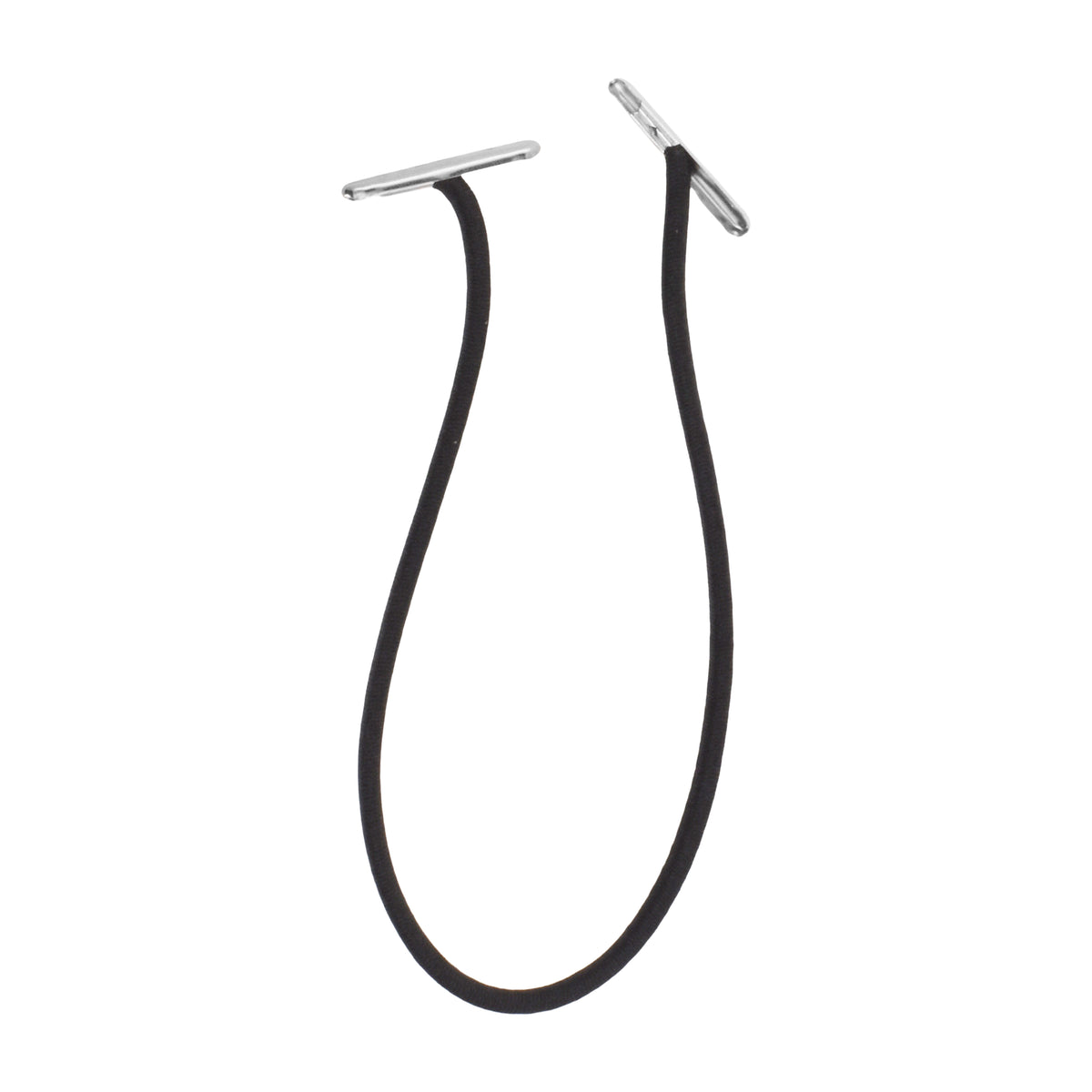 Mandala Crafts 100 Flat Elastic Barbed Cord Stretch Loop Band with Met